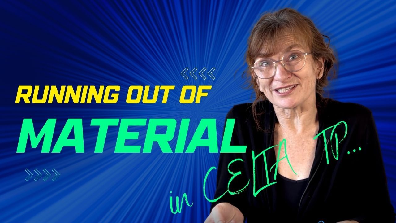 CELTA TP Potholes - Running out of material | ELT-Training | Jo Gakonga