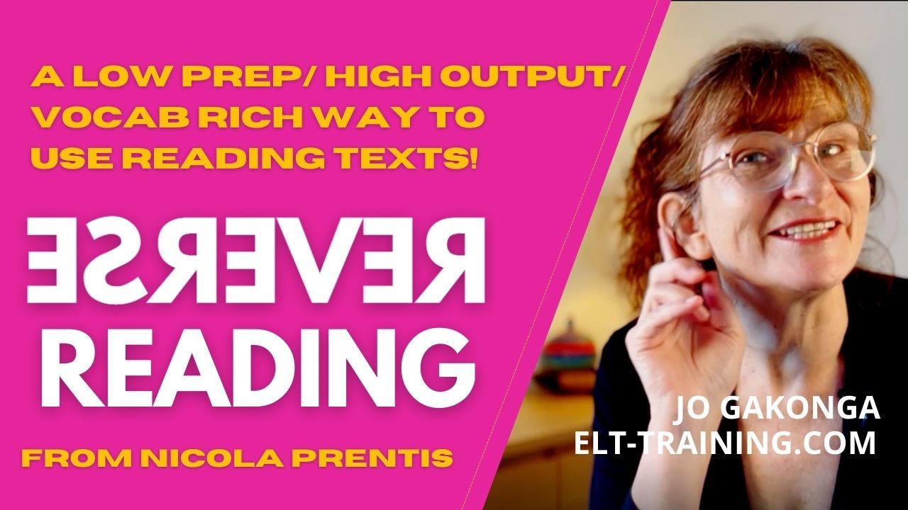 Reverse reading | ELT-Training | Jo Gakonga