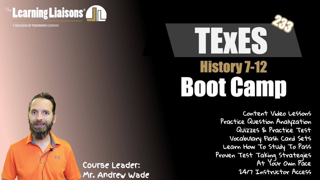 TExES 233 History 7-12 Boot Camp [1 Year Access]
