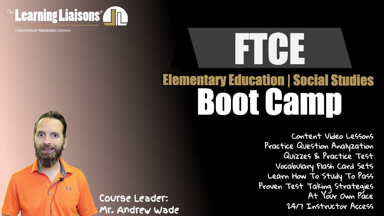 FTCE SAE K-6 Social Studies Boot Camp [1 Year Access]